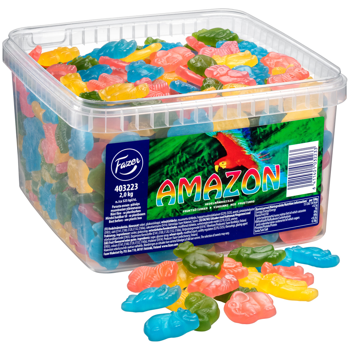 Fazer Amazon fruit flavoured loose candy 2kg – Suomikauppa.fi