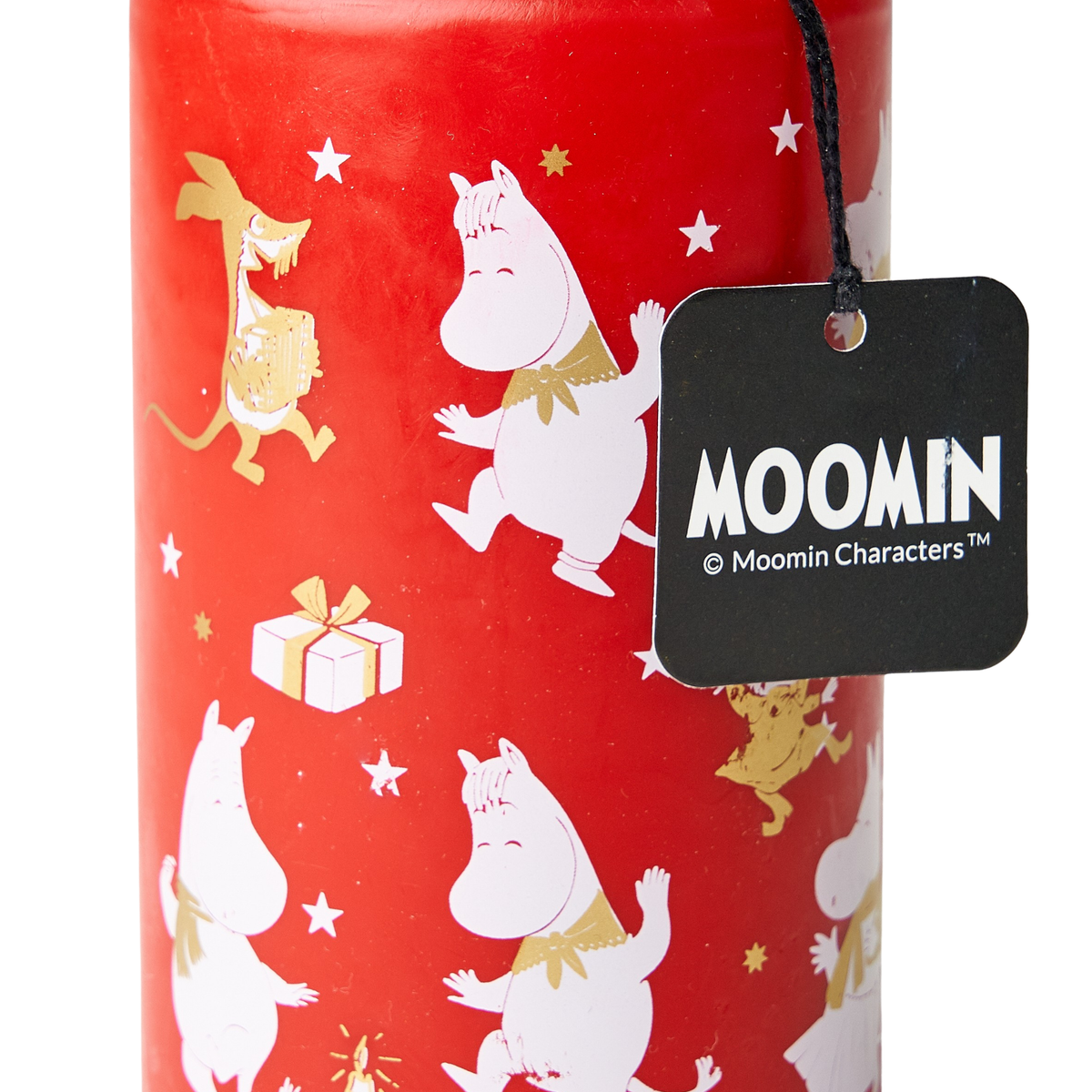 Moomin Joulujuhla red pillar candle 1pcs/7x12cm – Suomikauppa.fi