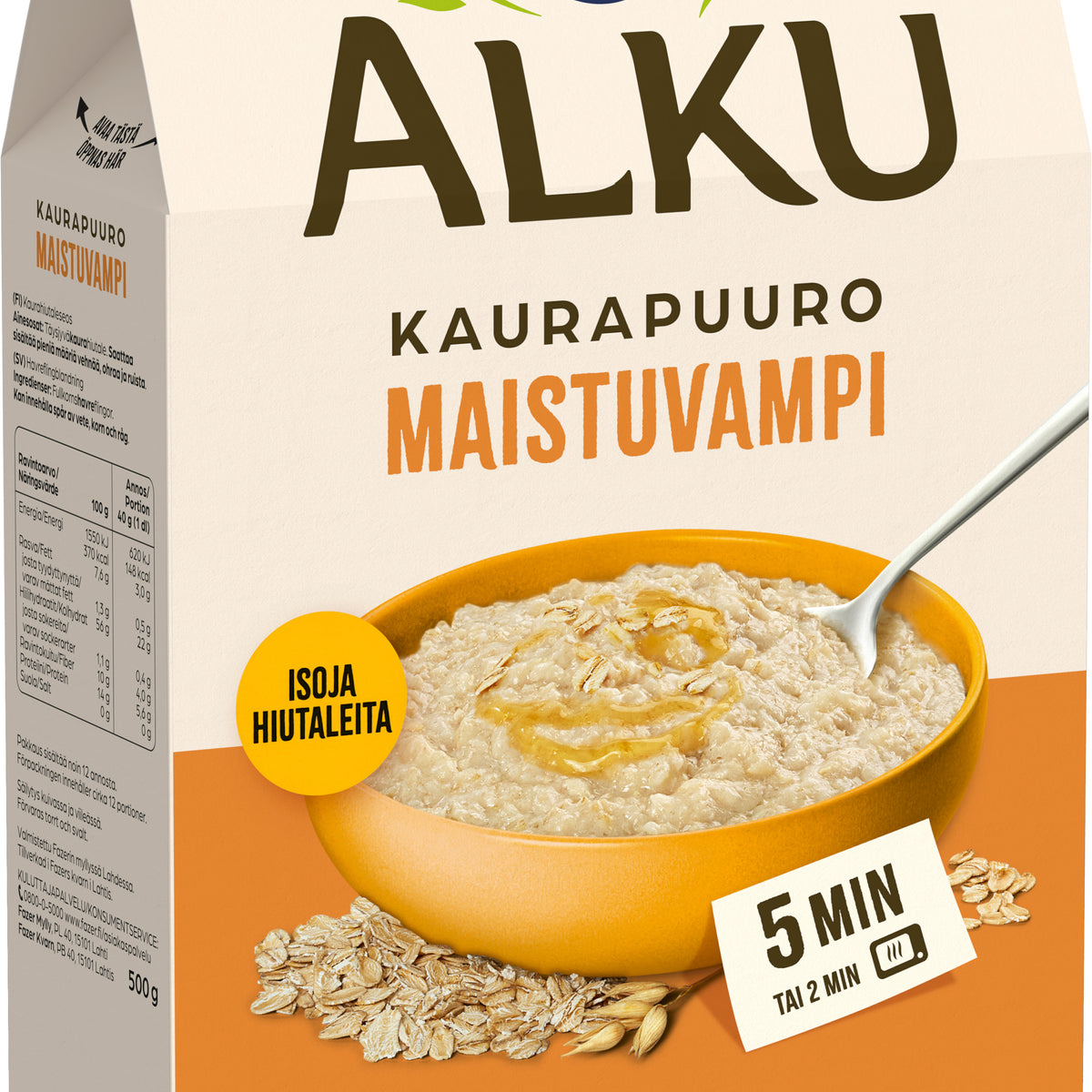 Fazer Alku Tastier oat porridge 500 g – Suomikauppa.fi