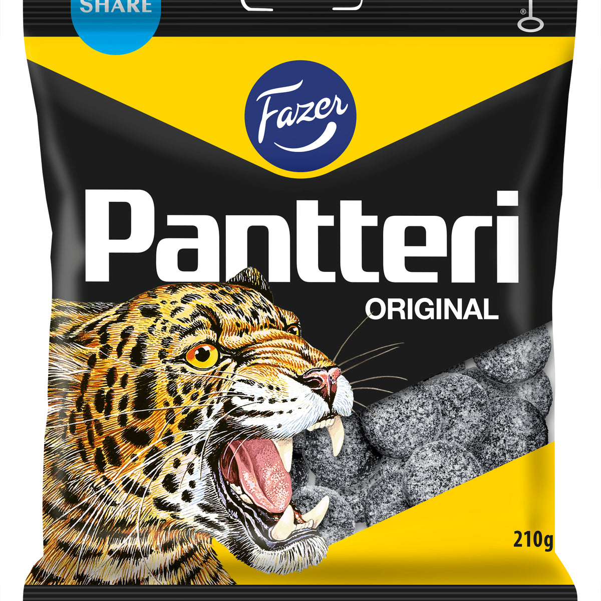 Fazer Pantteri salty liquorice candy bag 210g – Suomikauppa.fi
