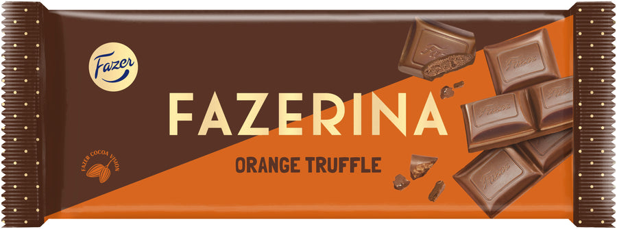 Fazer Fazerina apelsintruffel chokladkaka 121g – Suomikauppa.fi