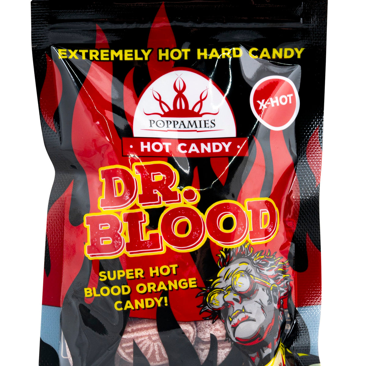 Poppamies Hot Candy Dr. Blood tulinen karamelli 75g – Suomikauppa.fi