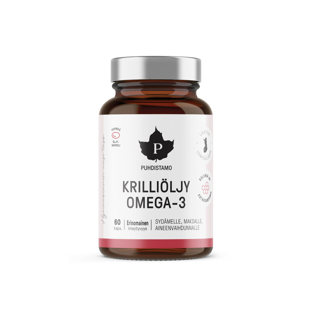 Puhdistamo Krillolja Omega-3 60 kapslar – Suomikauppa.fi