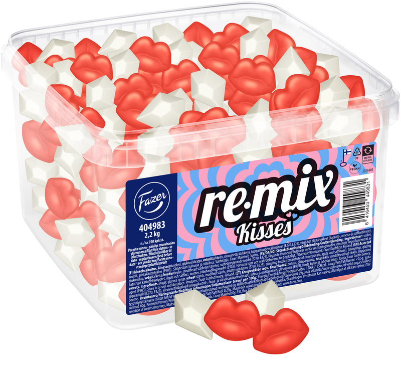 Fazer Remix Kisses irtokarkki 2,2kg – Suomikauppa.fi