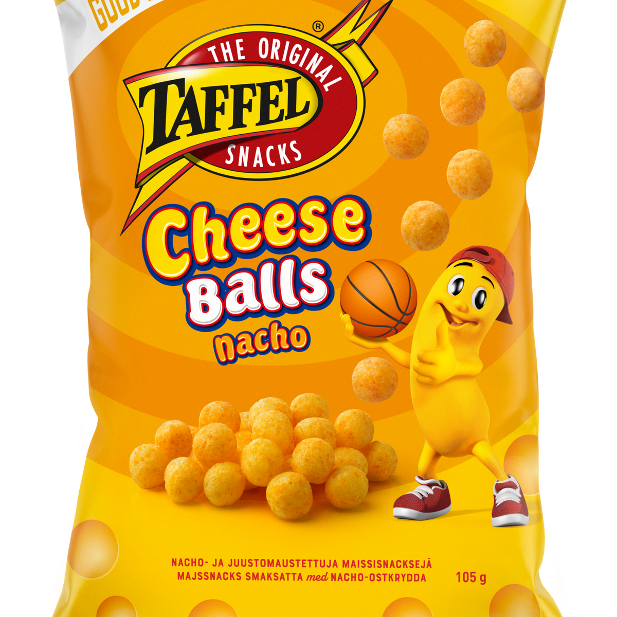 Taffel Cheese Balls nacho flavoured cheese snacks 105g – Suomikauppa.fi