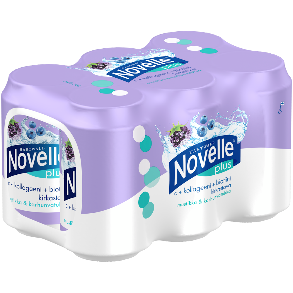6 x Hartwall Novelle Plus C +Collagen + Biotin 0,33 l – Suomikauppa.fi