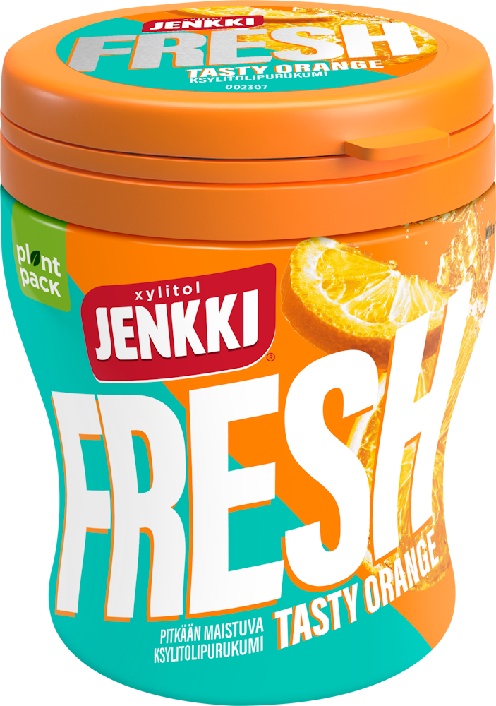 Jenkki Fresh Tasty Orange xylitol chewing gum 70g – Suomikauppa.fi