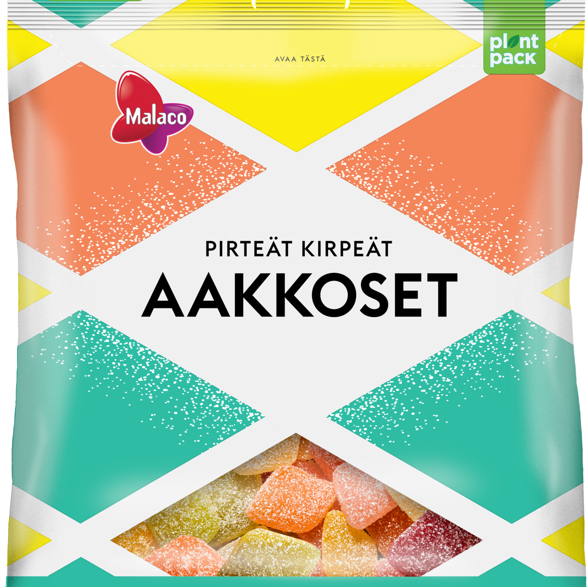 Malaco Aakkoset Pirteät Kirpeät makeissekoitus 280g – Suomikauppa.fi