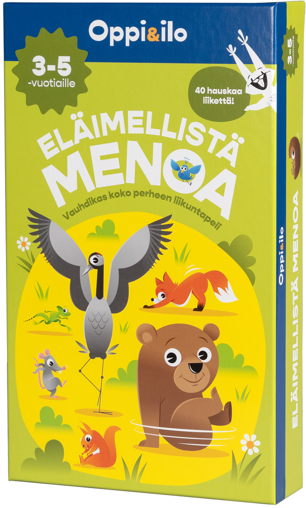 Oppi&ilo - Eläimellistä menoa -lautapeli 3–5 v – Suomikauppa.fi