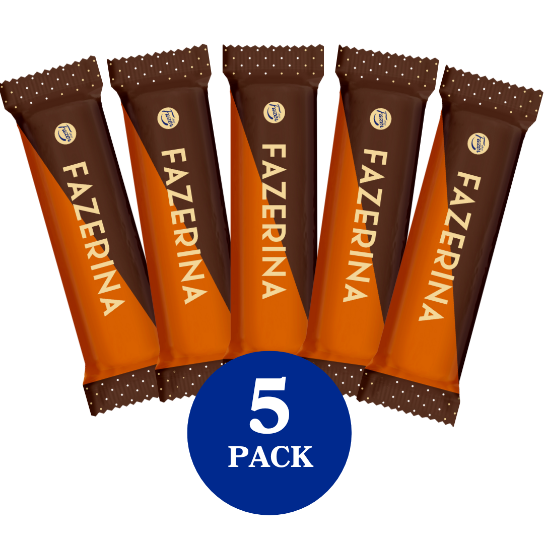 Fazer Fazerina appelsiinitryffeli suklaapatukka 37g 5-PACK – Suomikauppa.fi