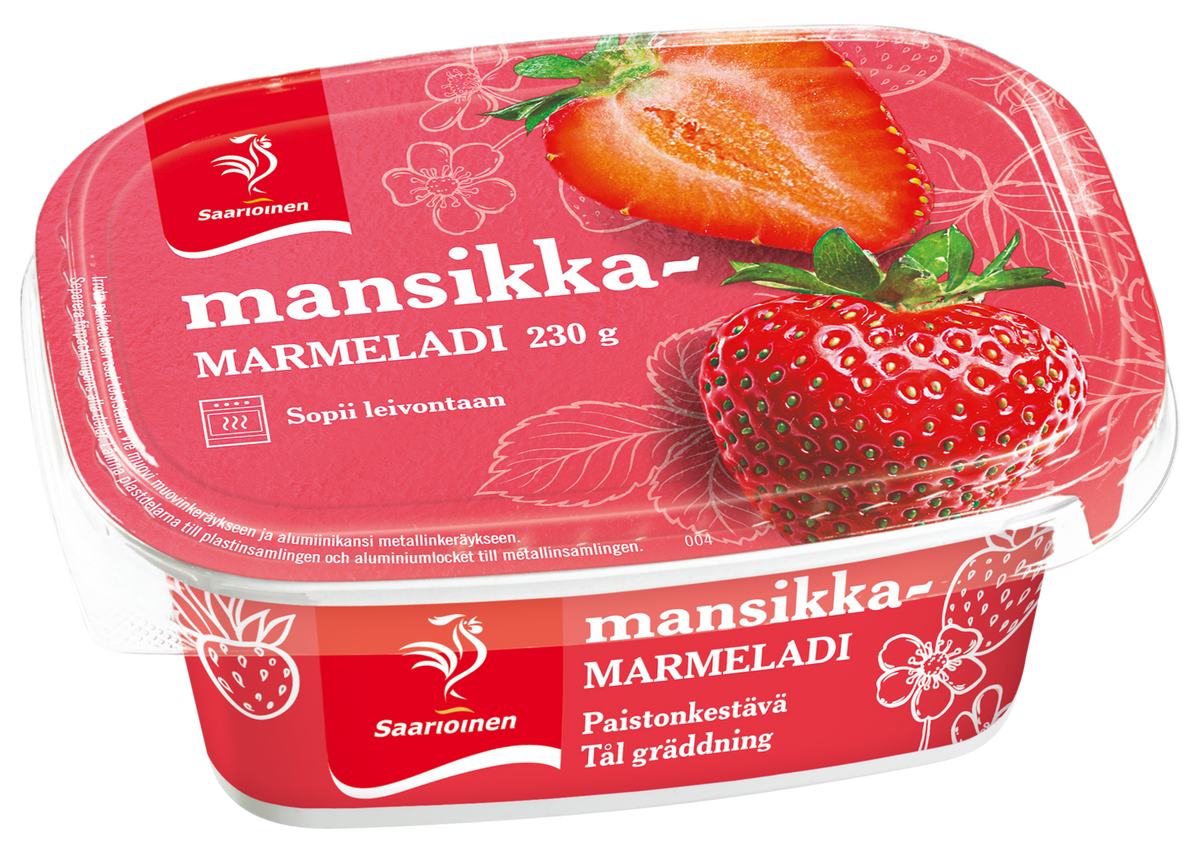 Saarioinen Mansikkamarmeladi 230g – Suomikauppa.fi