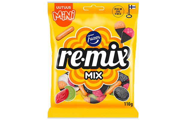 Fazer Remix Mini Mix candy bag 110g – Suomikauppa.fi
