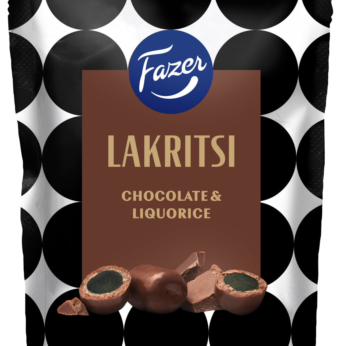 Fazer Lakritsi Chocolate Liquorice karkkipussi 140g – Suomikauppa.fi